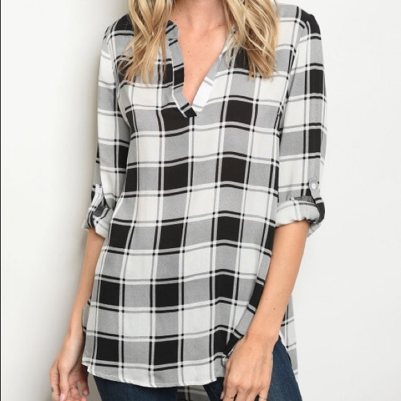 Petal Roz | Tops | Plaid Tunic | Poshmark